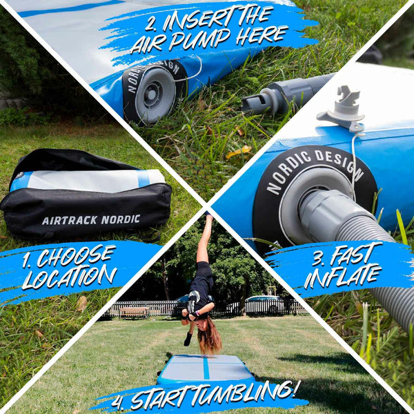 AirTrack Nordic Deluxe Wide Gymnastics and tumbling mat - AirTrack Nordic